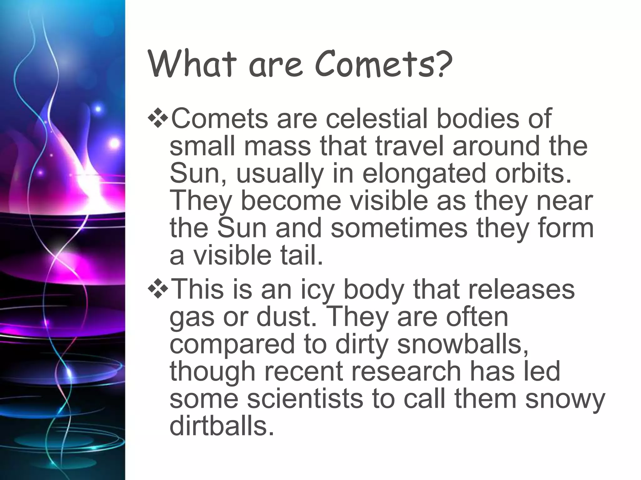 Comets (Project in Science) | PPTX