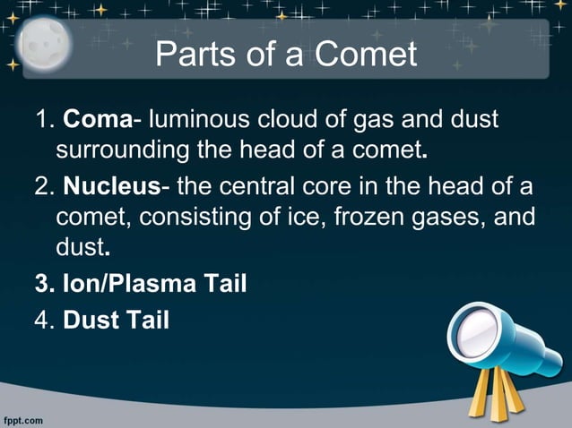 Comets | PPTX | Space and Astronomy | Science