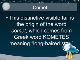 Comets | PPTX