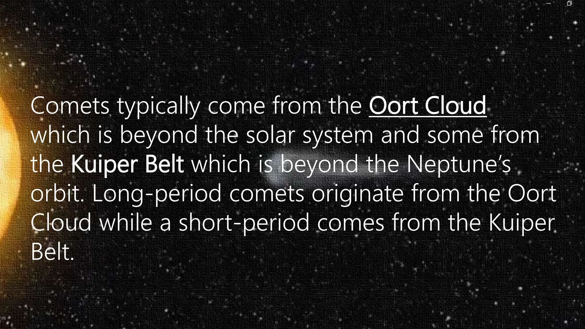 the universe on comets and asteroids.pptx