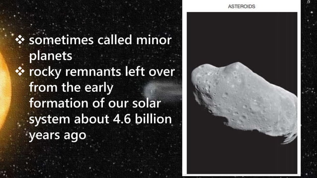 the universe on comets and asteroids.pptx