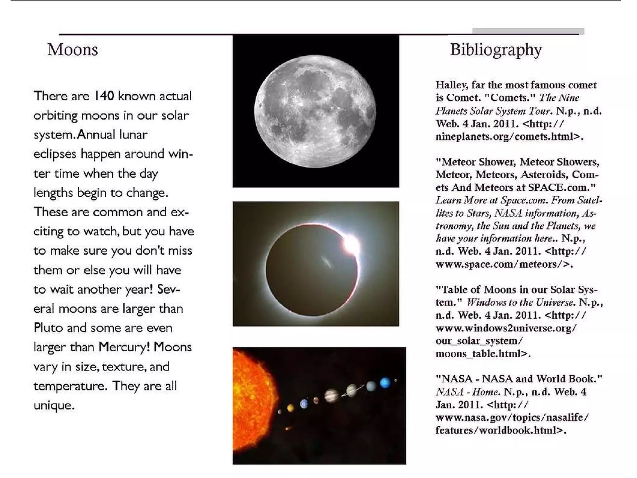 Comets, Meteors & Moons | PPT