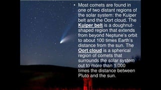 POWERPOINT FOR COMETS, ASTEROIDS, AND METEORS.pptx | Geology | Science