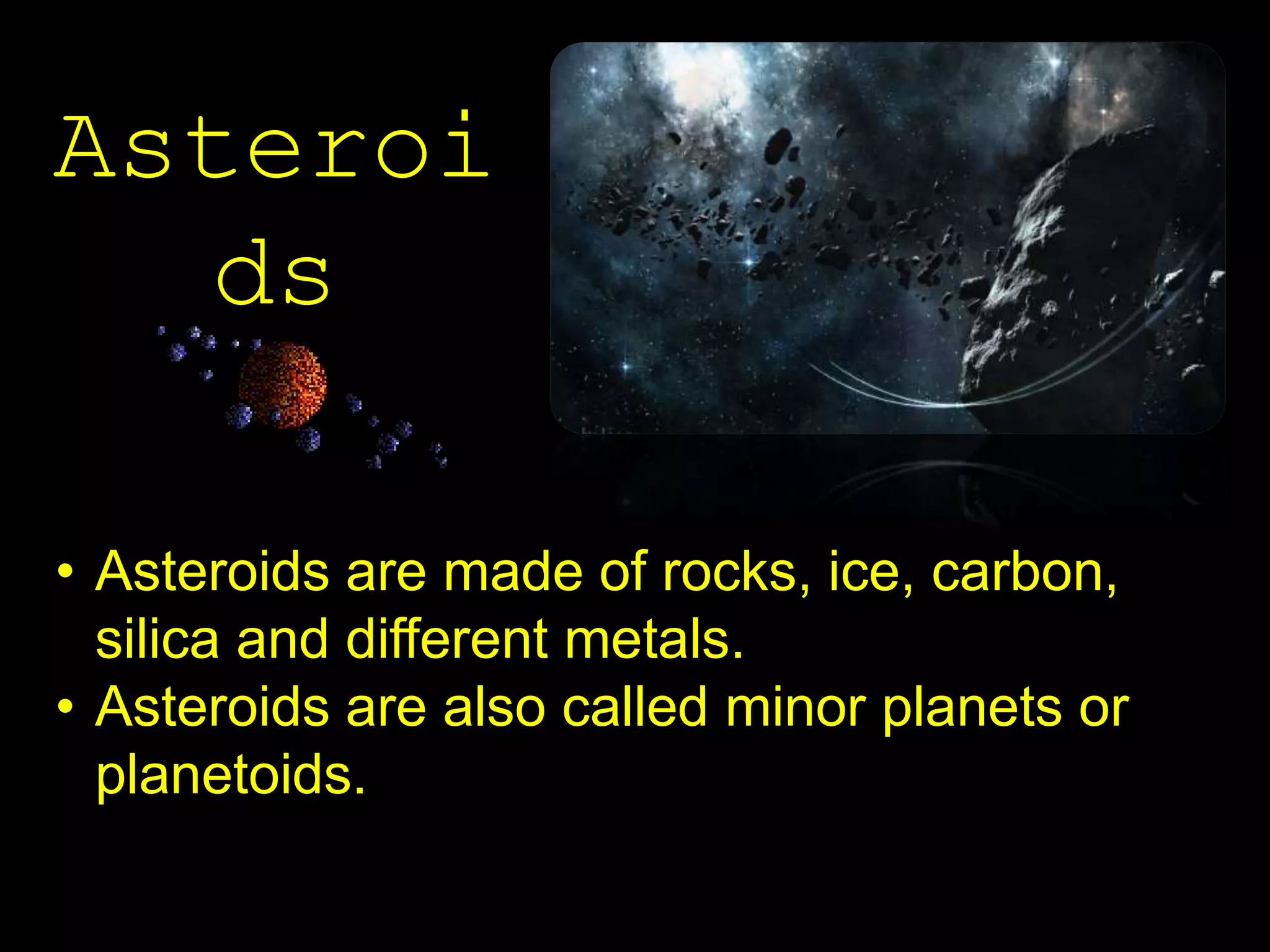 Comets, asteroids & meteors | PPTX