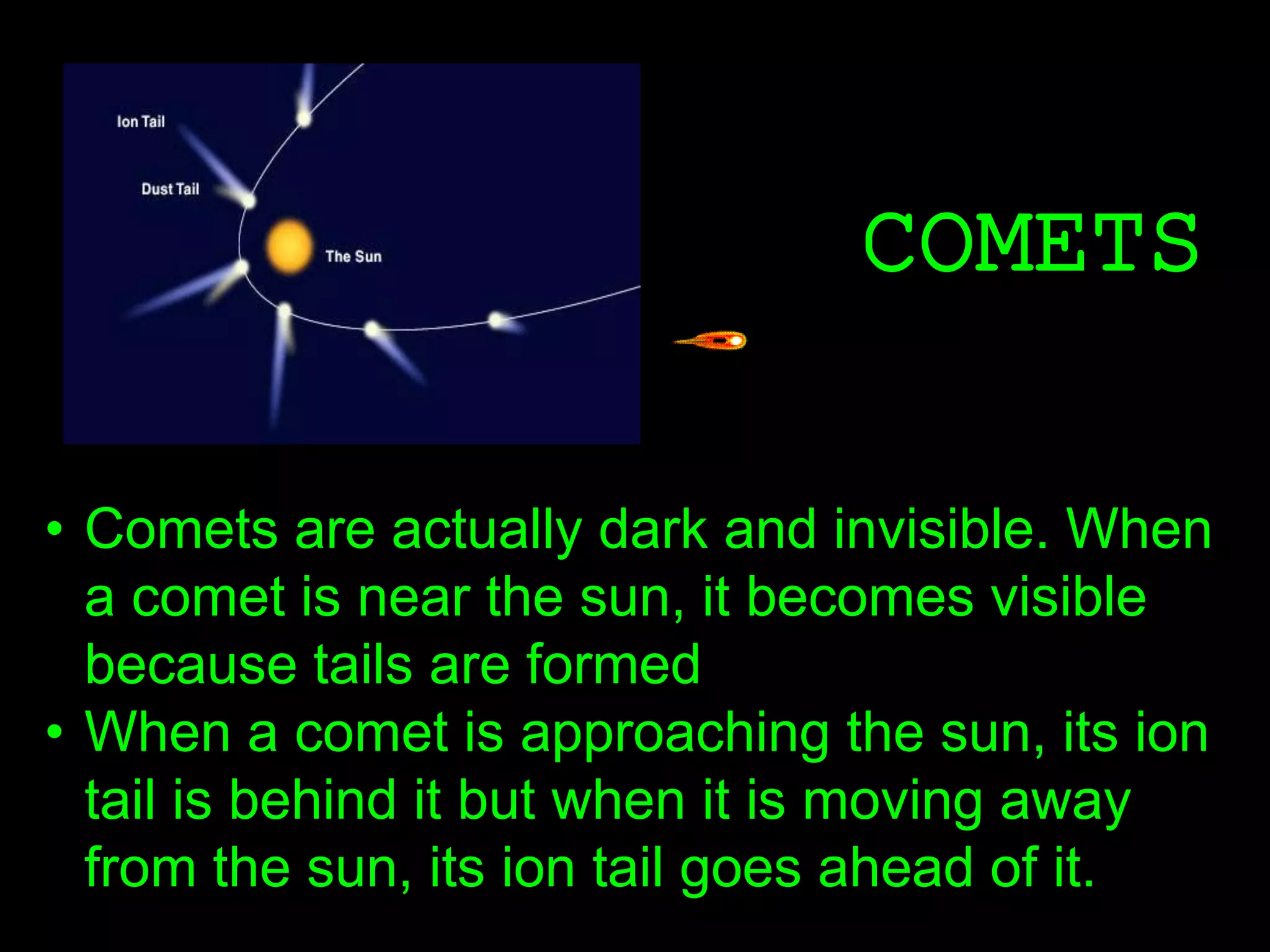 Comets, asteroids & meteors | PPTX