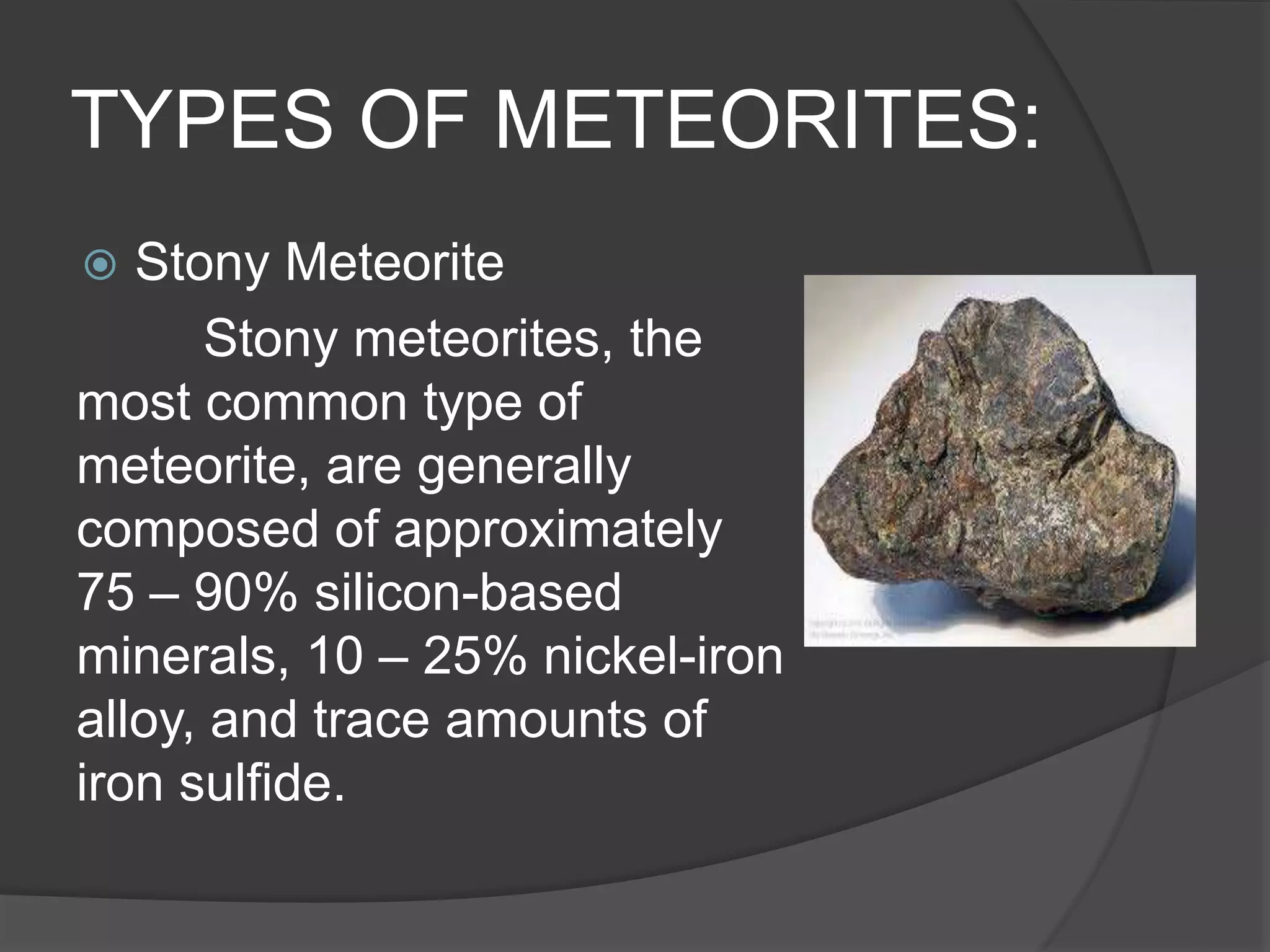 Comets, asteroids & meteors | PPTX