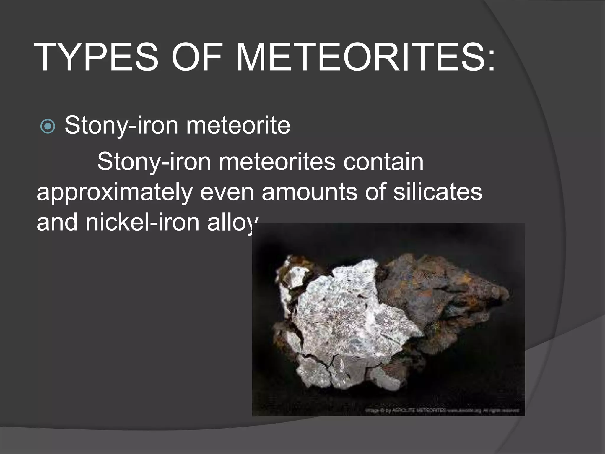 Comets, asteroids & meteors | PPTX