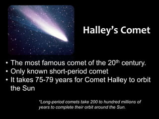 Comets, asteroids & meteors | PPTX