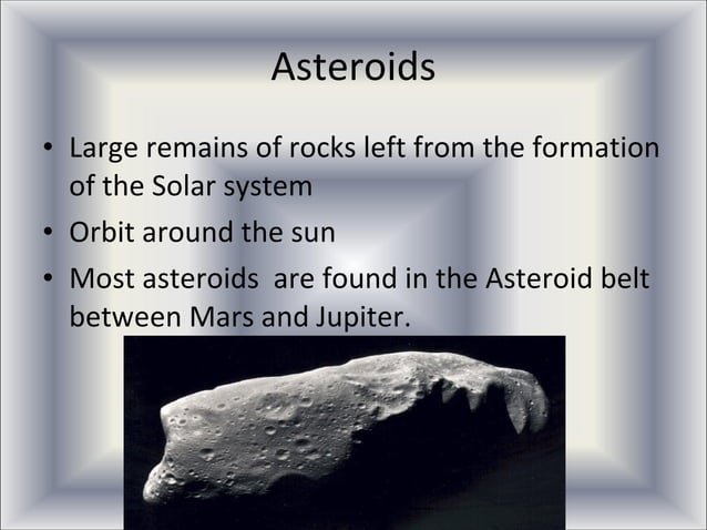 Comets, asteroids, meteors, and moons | PPT