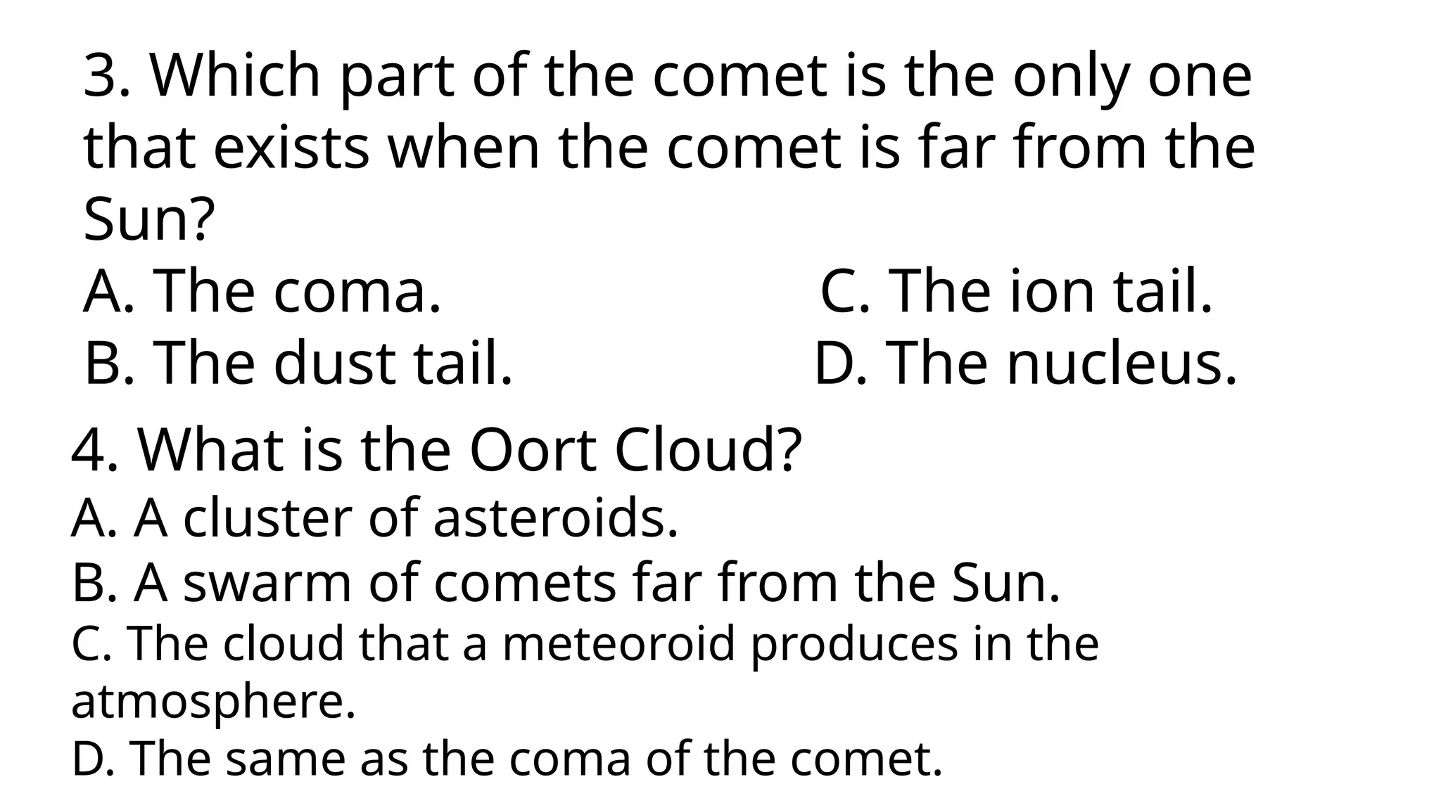 Quarter 2 Module 6 Comets lesson in grade 8.pptx