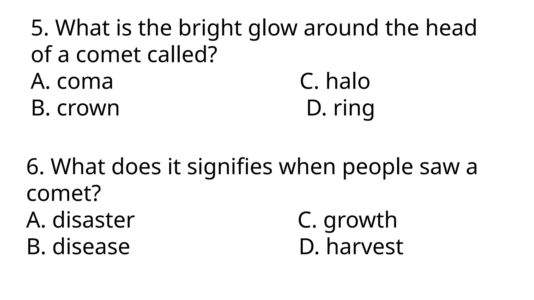 Quarter 2 Module 6 Comets lesson in grade 8.pptx
