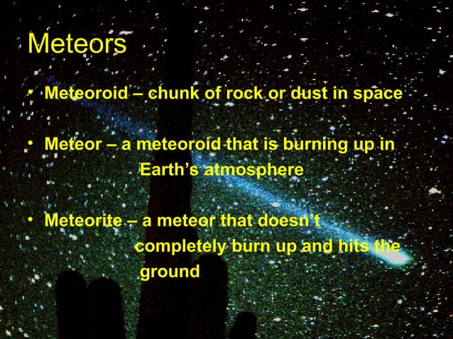 Comets Asteroids meteors meteoroids pptppt 1 | PPT