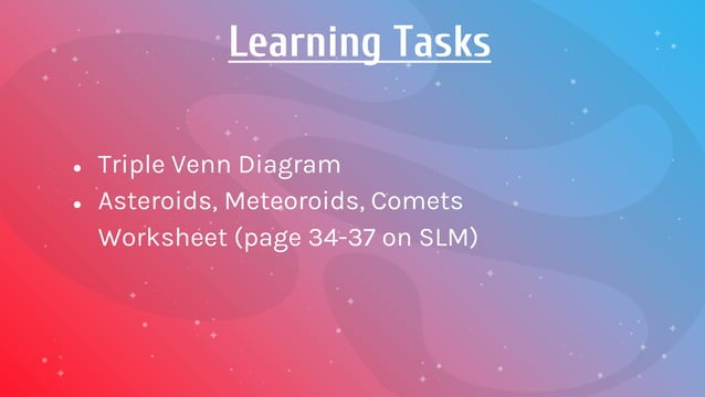 COMETS, METEOR, ASTEROIDS PPT.pptx | Space and Astronomy | Science