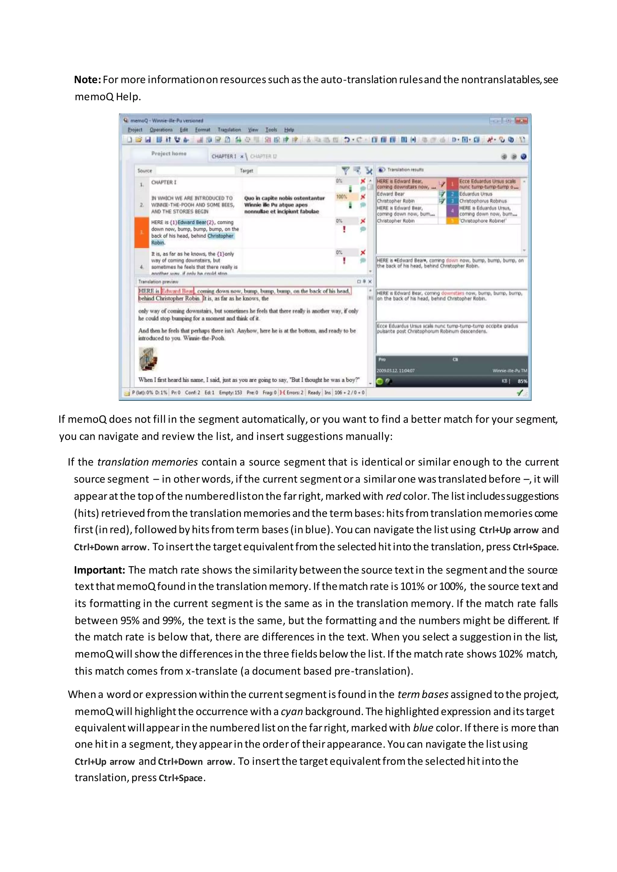 Guida all'utilizzo di MemoQ | PDF