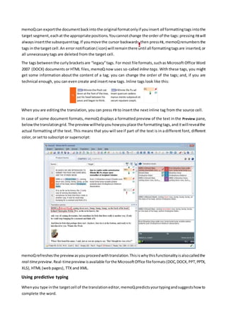 Guida all'utilizzo di MemoQ | PDF