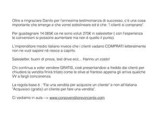 Come vincere 14.065€ con un solo ordine grazie al corso Venditore ...