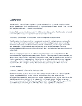 Comex report-daily 19 march | PDF