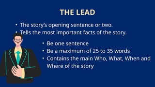 News Writing (Types of Lead, How to Write a Lead) | PPTX