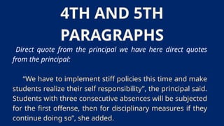 News Writing (Types of Lead, How to Write a Lead) | PPTX