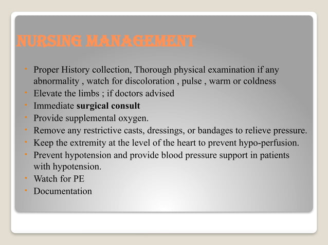 Compartment syndrome, meaning , types, causes , nursing management ...