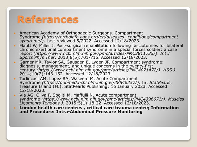 Compartment syndrome, meaning , types, causes , nursing management ...