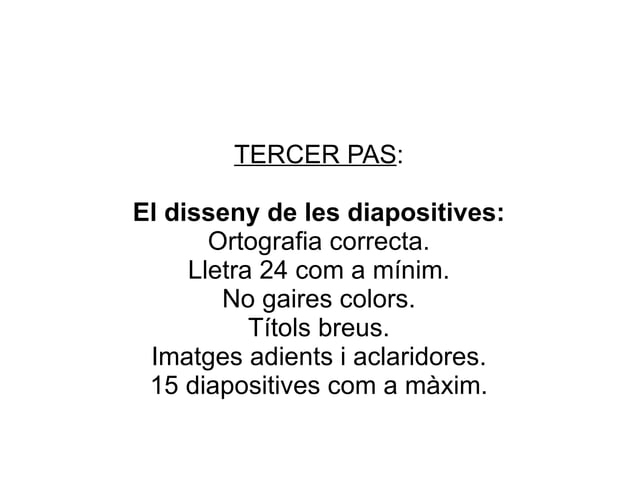Com fer una bona presentació oral | ODP