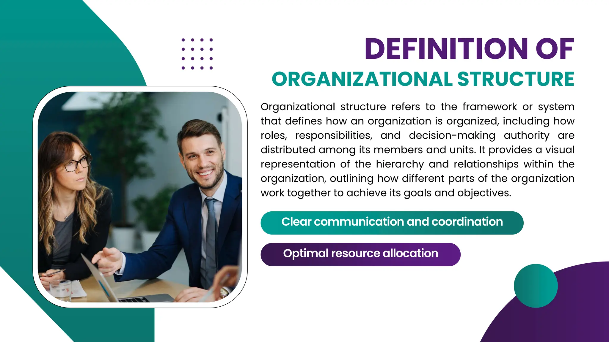 ORGANIZATION DESIGN & STRUCTURE AND TYPES OF STRUCTURE | PPTX