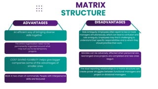 ORGANIZATION DESIGN & STRUCTURE AND TYPES OF STRUCTURE | PPT