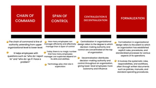 ORGANIZATION DESIGN & STRUCTURE AND TYPES OF STRUCTURE | PPT