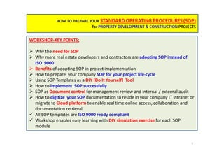 HOW TO PREPARE YOUR STANDARD OPERATING PROCEDURES (SOP) | PPT