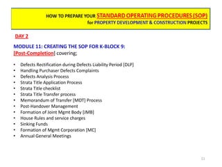 How to Prepare your SOP for Real Estate Developer & Contractor | PDF