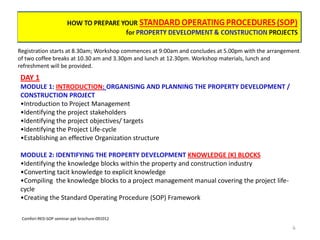 How to Prepare your SOP for Real Estate Developer & Contractor | PDF