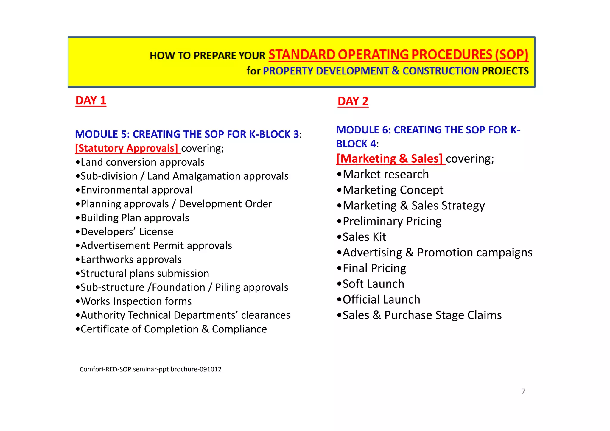 How to prepare your Standard Operating Procedures (SOP) for Property ...