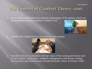 Comfort Theory Application of Katherine Kolcaba | PDF
