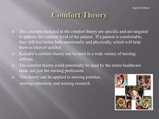 Comfort Theory Application of Katherine Kolcaba | PDF