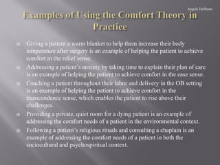 Comfort Theory Application of Katherine Kolcaba | PDF