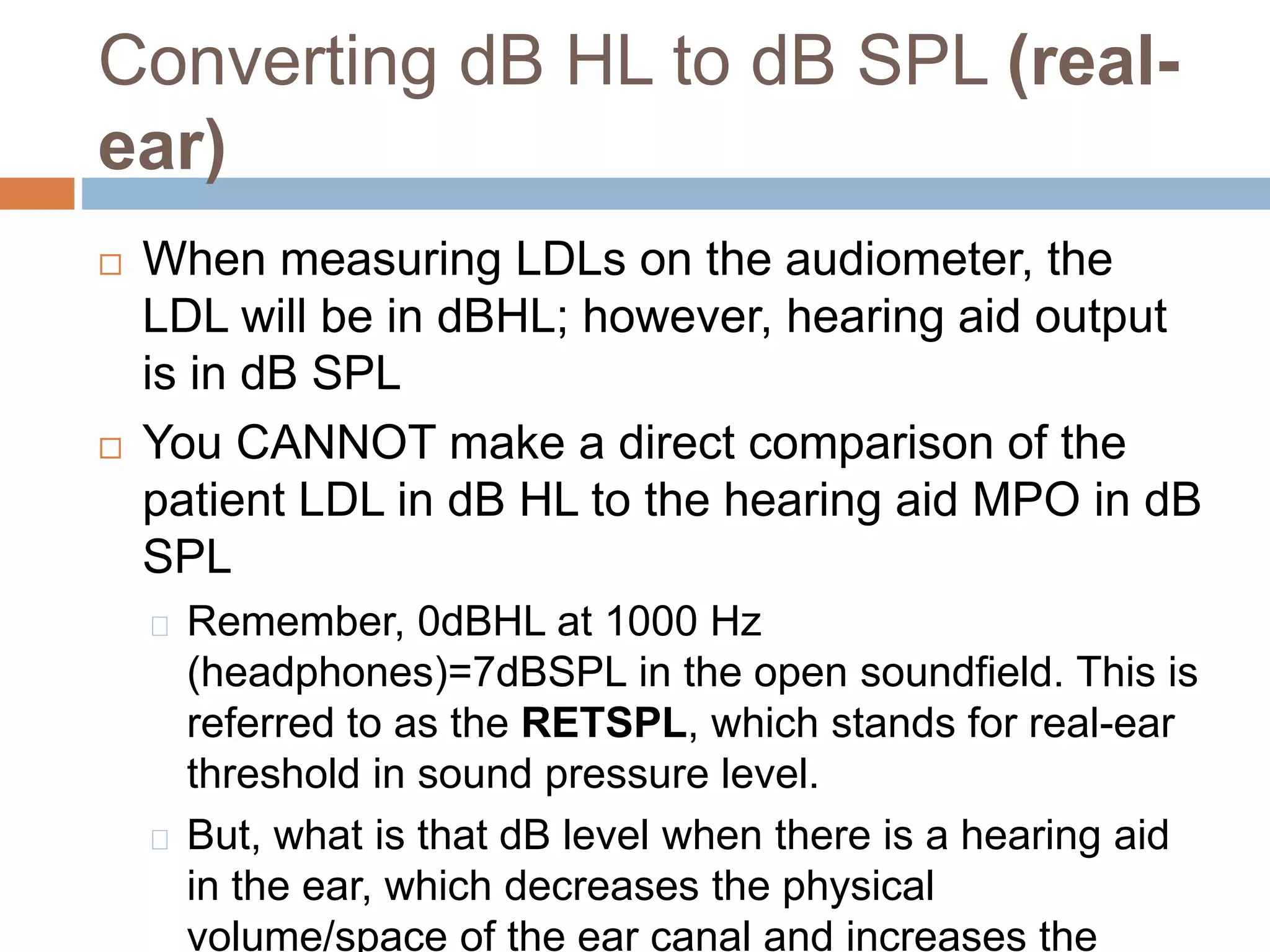 Comfort and loudness measures | PPTX