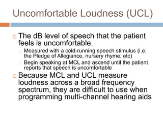 Comfort and loudness measures | PPTX
