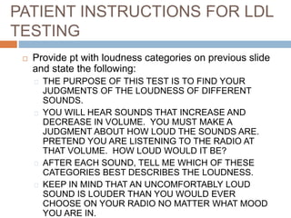 Comfort and loudness measures | PPTX