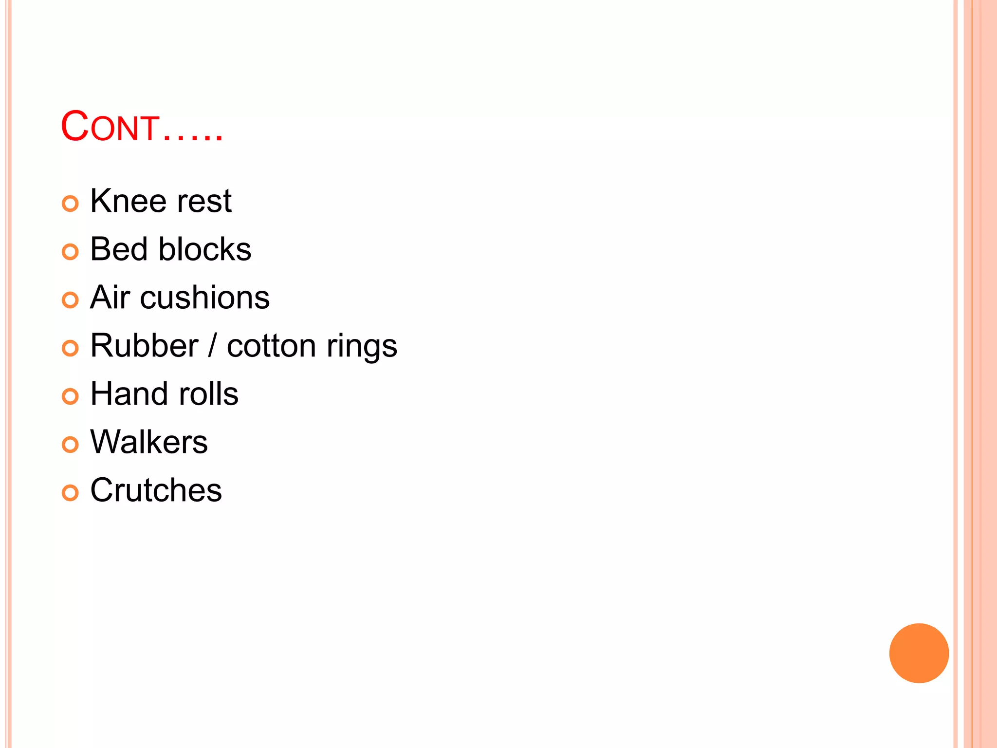 Comfort devices | PPTX