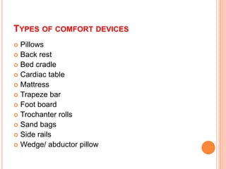 Comfort devices | PPTX