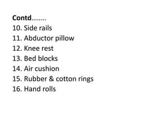 Comfort devices | PPTX