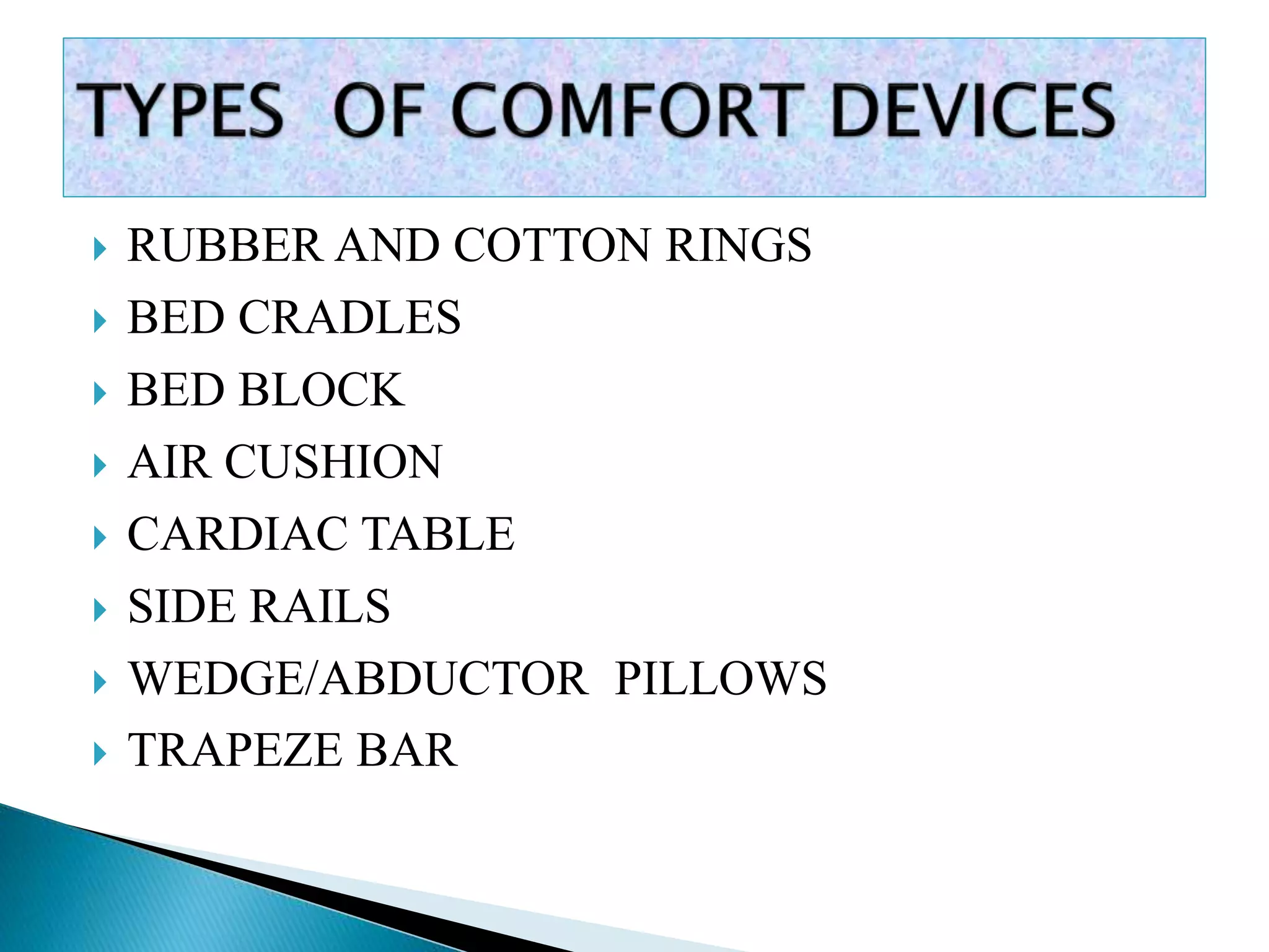 Comfort devices | PPTX