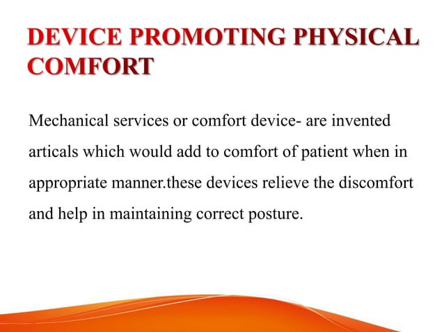 Comfort Devices | PPTX