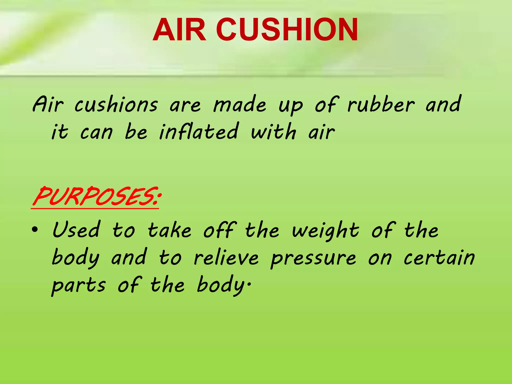 Comfort devices | PPTX