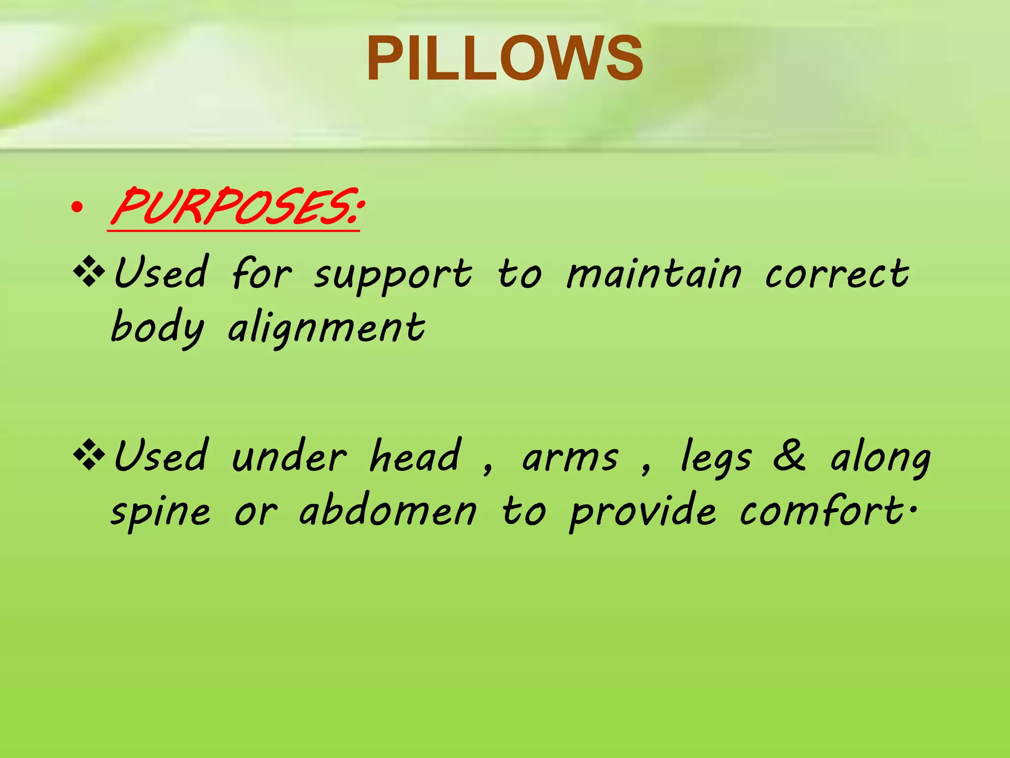 Comfort devices | PPTX