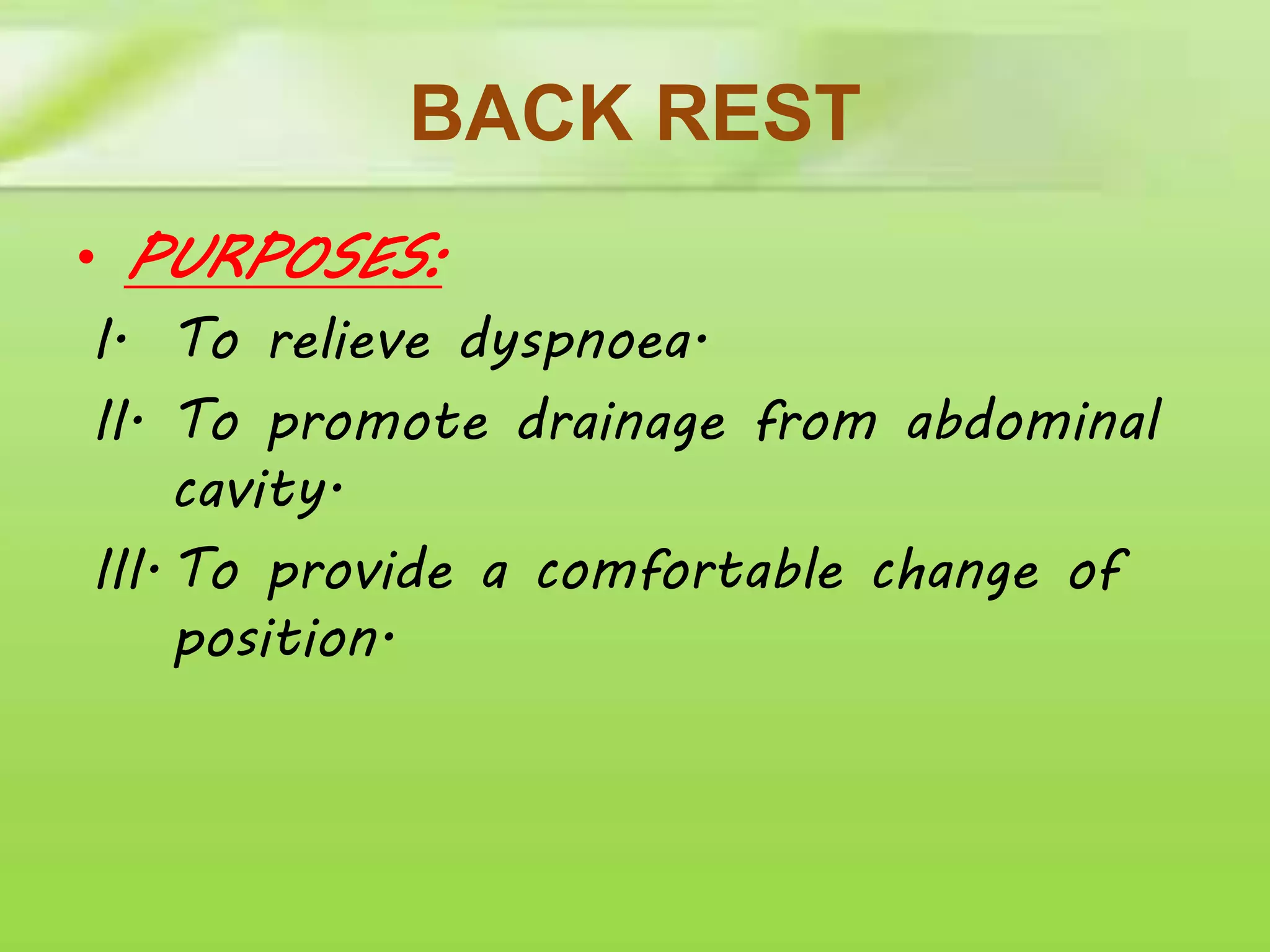 Comfort devices | PPTX