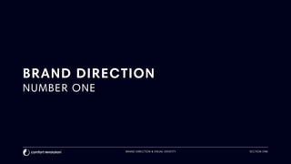 Comfort Revolution Visual Identity & Brand Direction | PPT