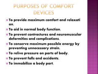 Comforts devices | PPTX