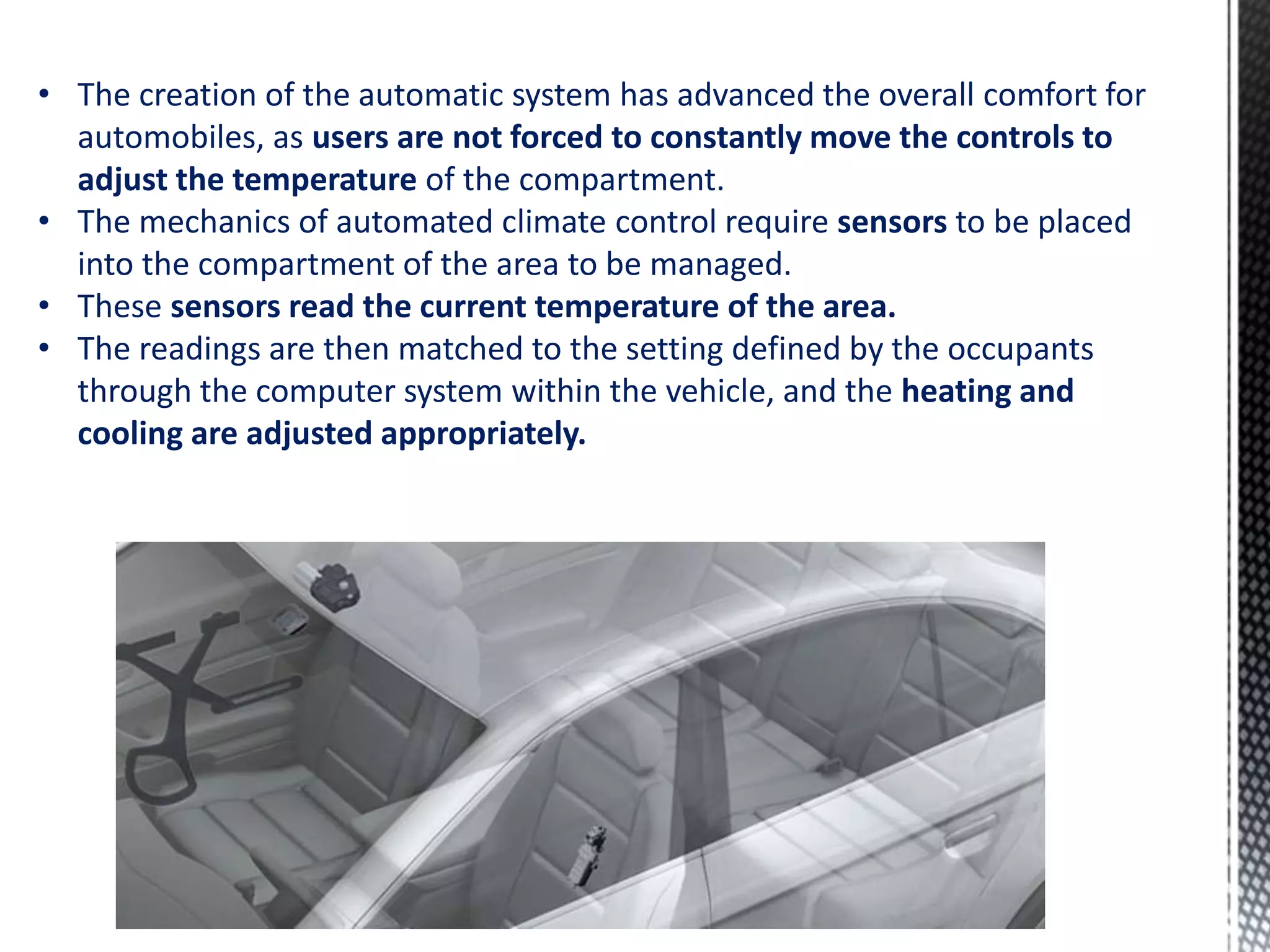Automotive Comfort Systems: A brief overview | PPTX